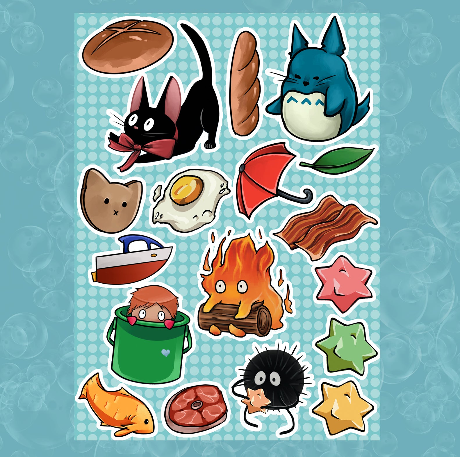 Ghibleque Sticker Sheet – CryoMerch
